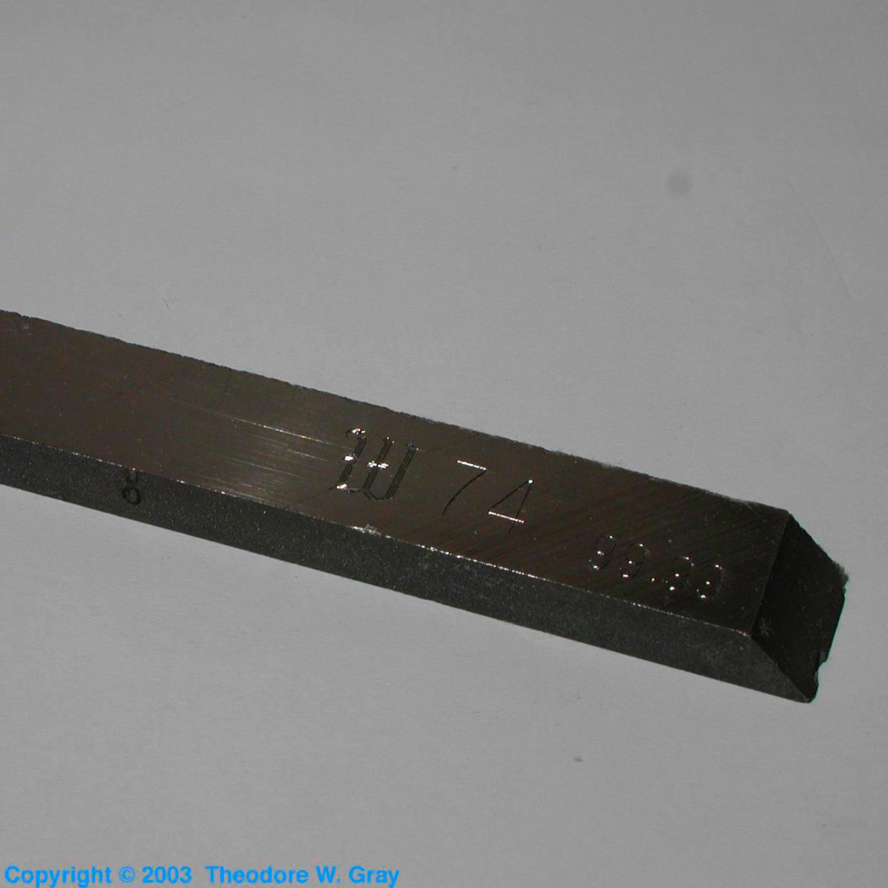 Sample Of The Element Tungsten In The Periodic Table