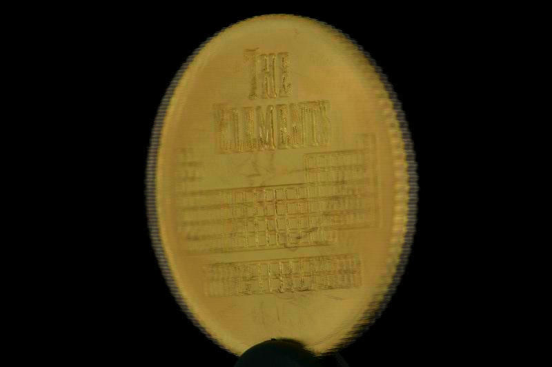 Sample of the element Gold in the Periodic Table